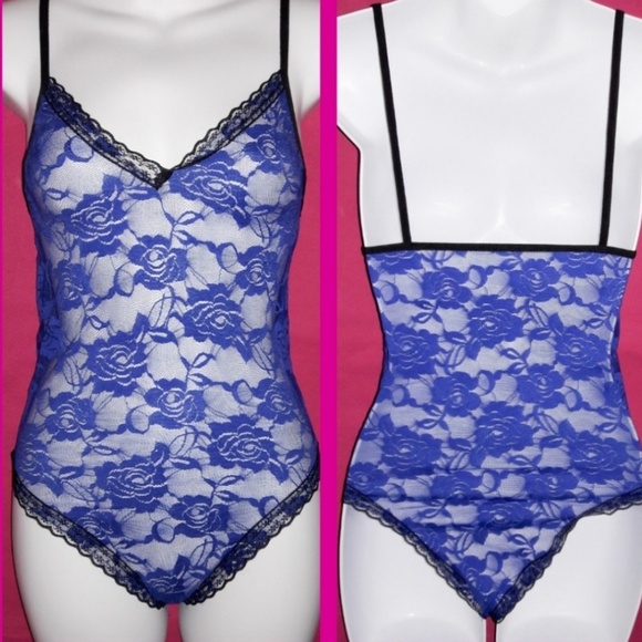 Intimates & Sleepwear | Nwt Womens Sexy Blue Lace Teddy | Poshmark